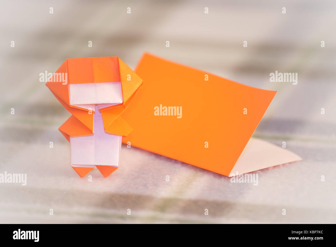 The Little Ninja Kid are Teaching How to Play Origami Stock Photo - Alamy