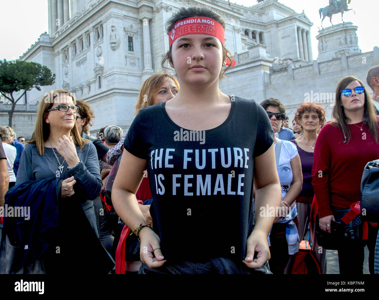 Rome, Italy. 30th Sep, 2017. National protest against violence against ...