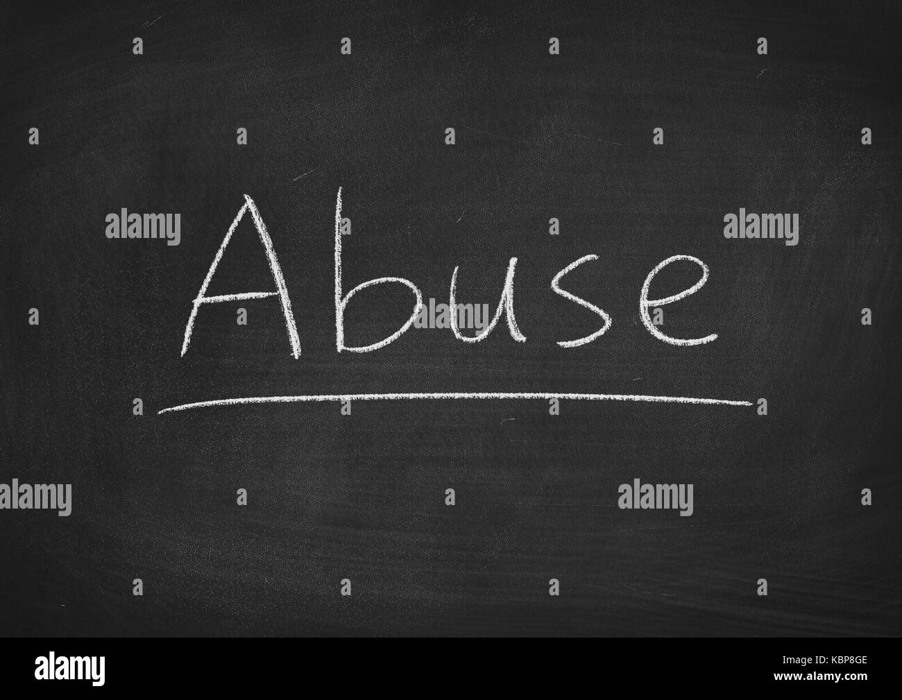 abuse concept word on a blackboard background Stock Photo - Alamy