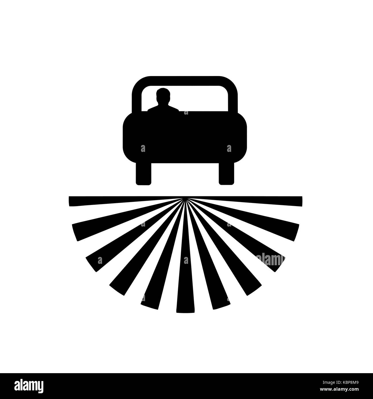 Car crossing road Cut Out Stock Images & Pictures - Alamy