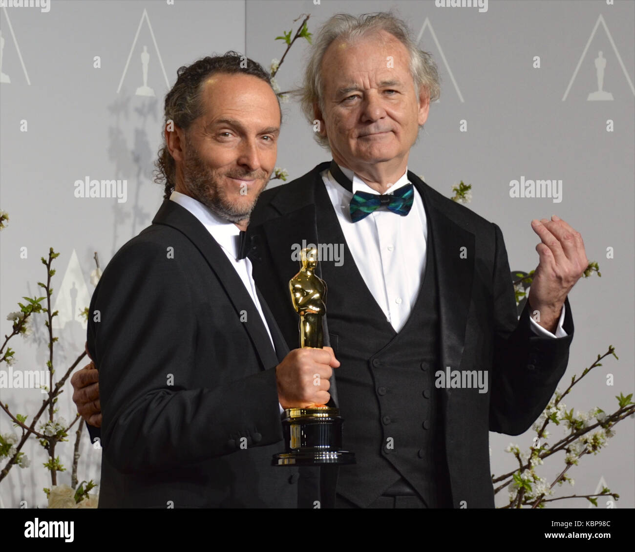 Cinematographer Emmanuel Lubezki and actor Bill Murray poses in the ...