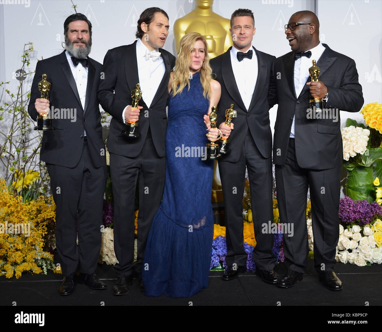 (L-R) Producers Anthony Katagas, Jeremy Kleiner, Dede Gardner, Brad ...