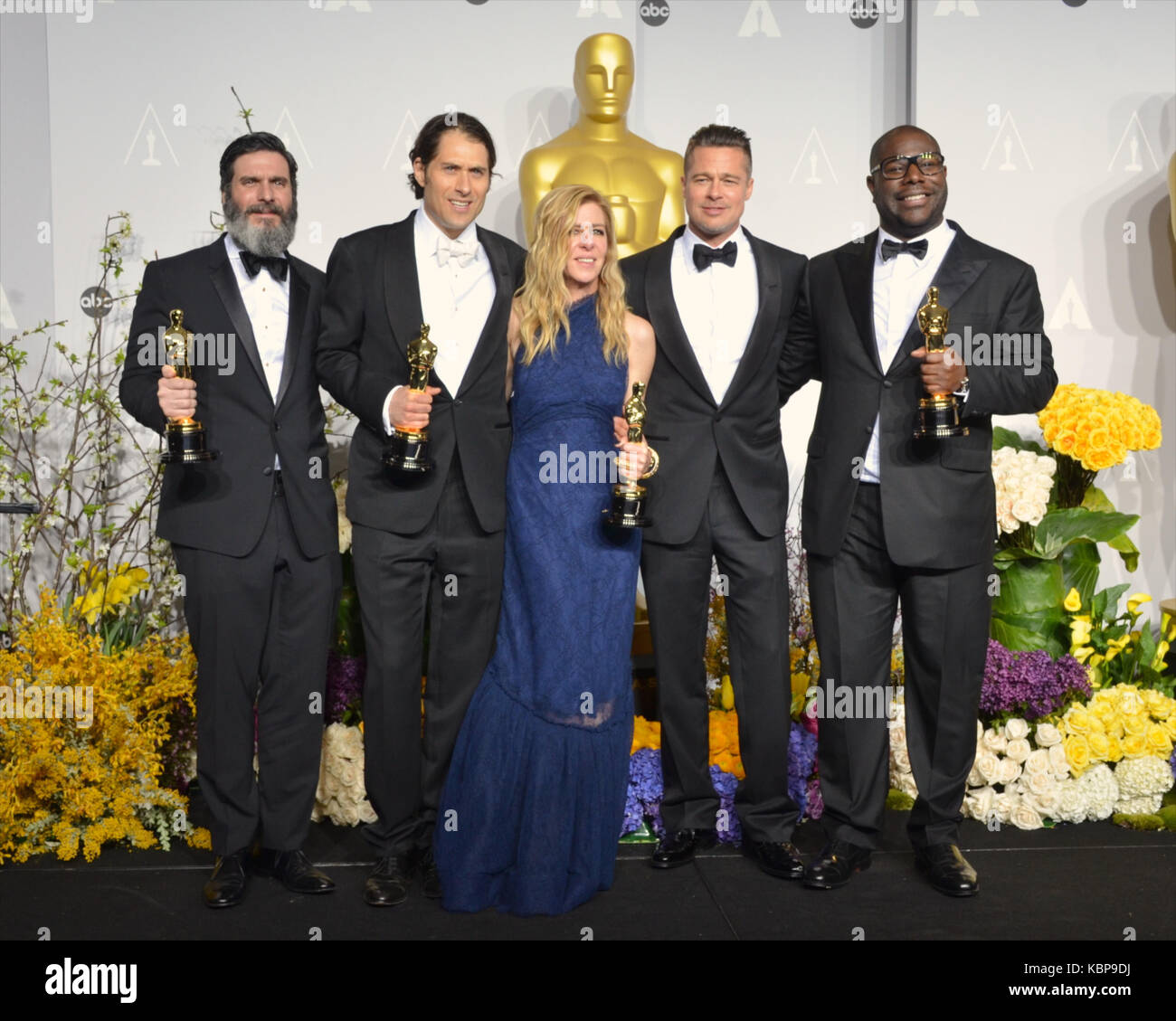 (L-R) Producers Anthony Katagas, Jeremy Kleiner, Dede Gardner, Brad ...