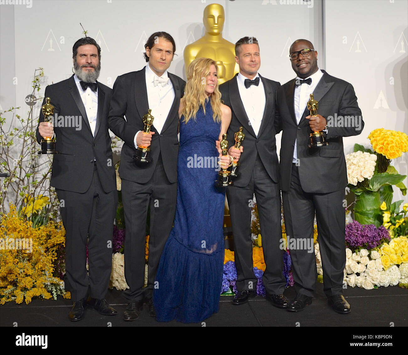(L-R) Producers Anthony Katagas, Jeremy Kleiner, Dede Gardner, Brad ...