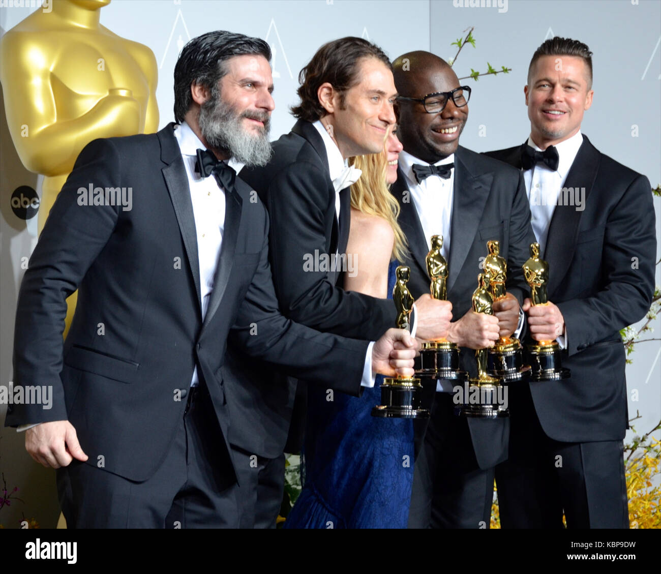 (L-R) Producers Anthony Katagas, Jeremy Kleiner, Dede Gardner, Brad ...