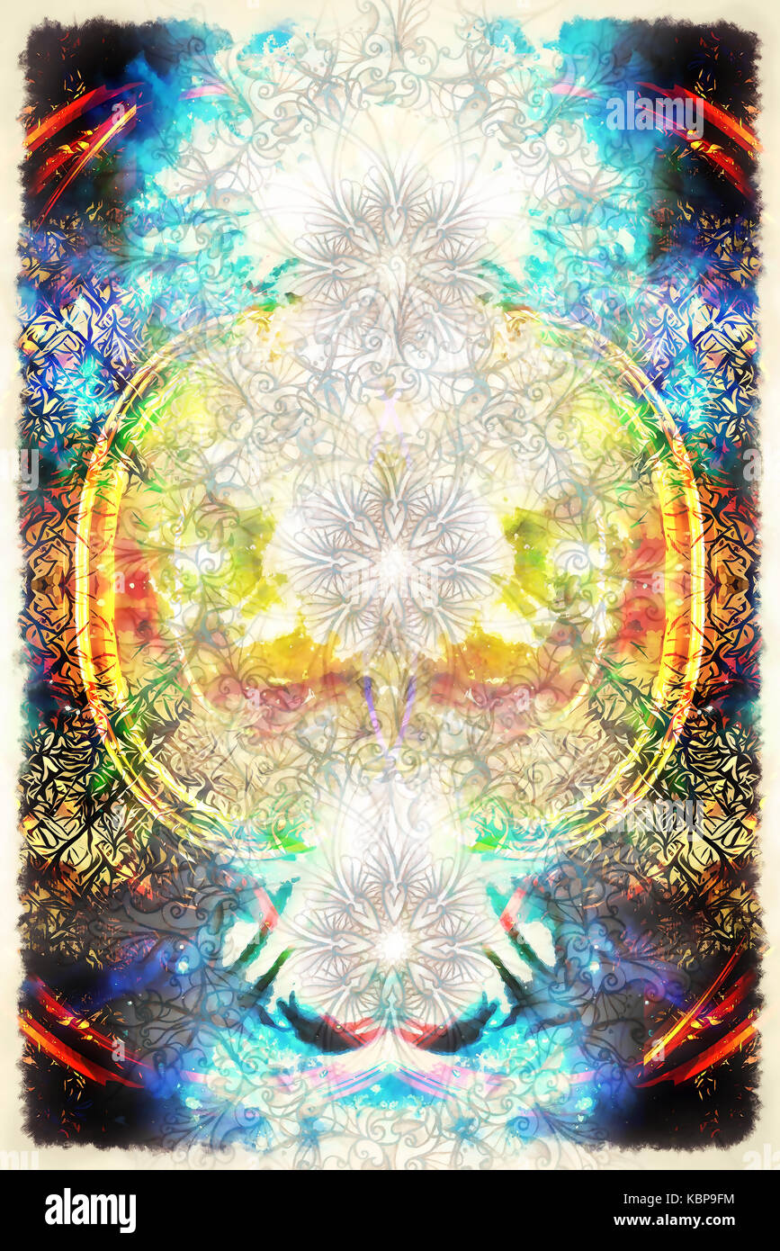 How to draw mandala art hi-res stock photography and images - Alamy