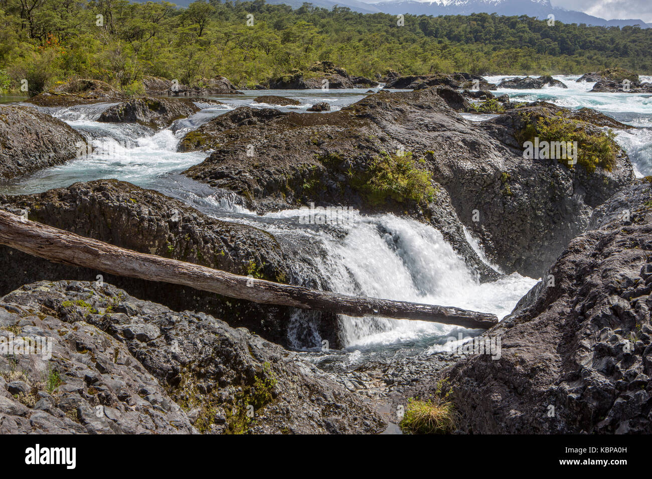 Petrohue Falls, Vicente Pérez Rosales National Park, Chile Stock Photo ...