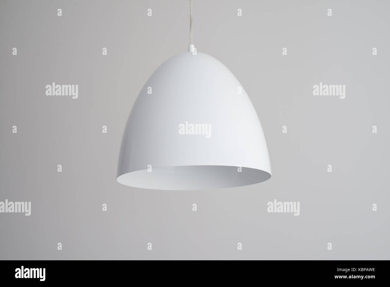 White lamp on a white background Stock Photo - Alamy