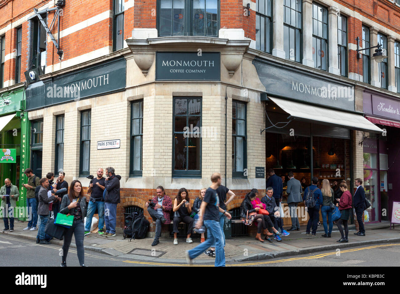 The Monmouth Coffee Company, Borough Market, London, England, U.K Stock ...