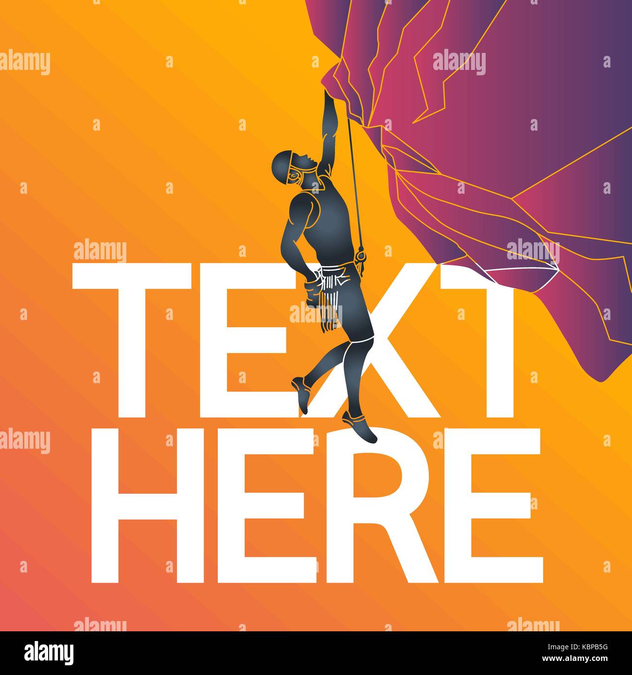 Climbing wall rope Stock Vector Images - Alamy