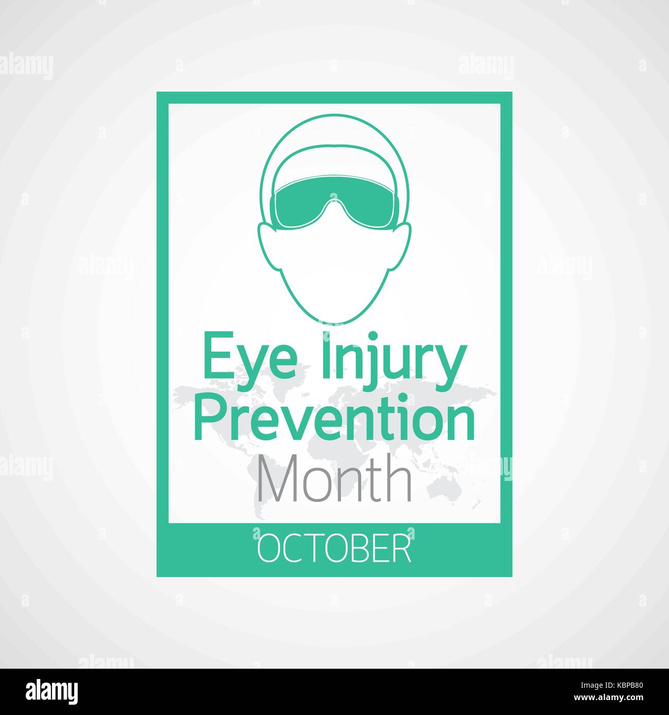 Eye Injury Prevention Month vector icon illustration Stock Vector Image ...