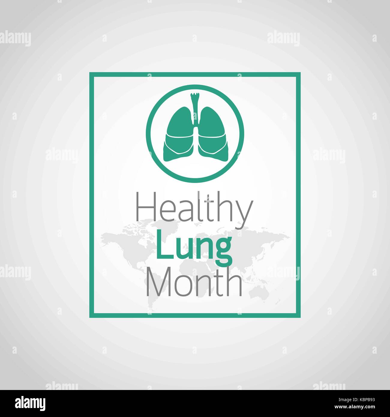 Healthy Lung Month vector icon illustration Stock Vector Image & Art ...