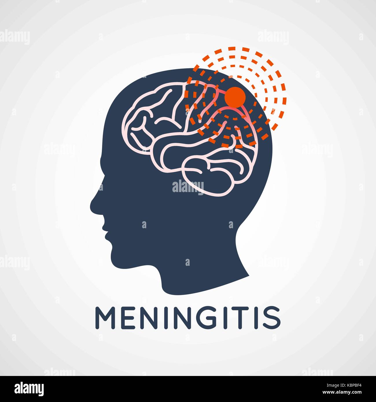 MENINGITIS logo vector icon design illustration Stock Vector Image ...