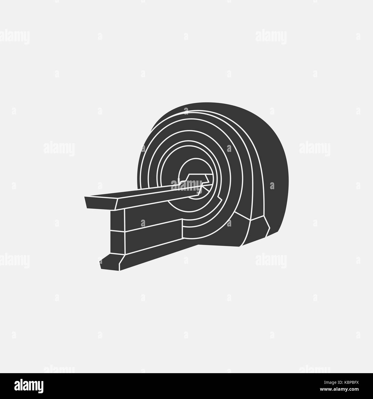 MRI machine icon, Magnetic Resonance Imaging vector symbol Stock Vector ...