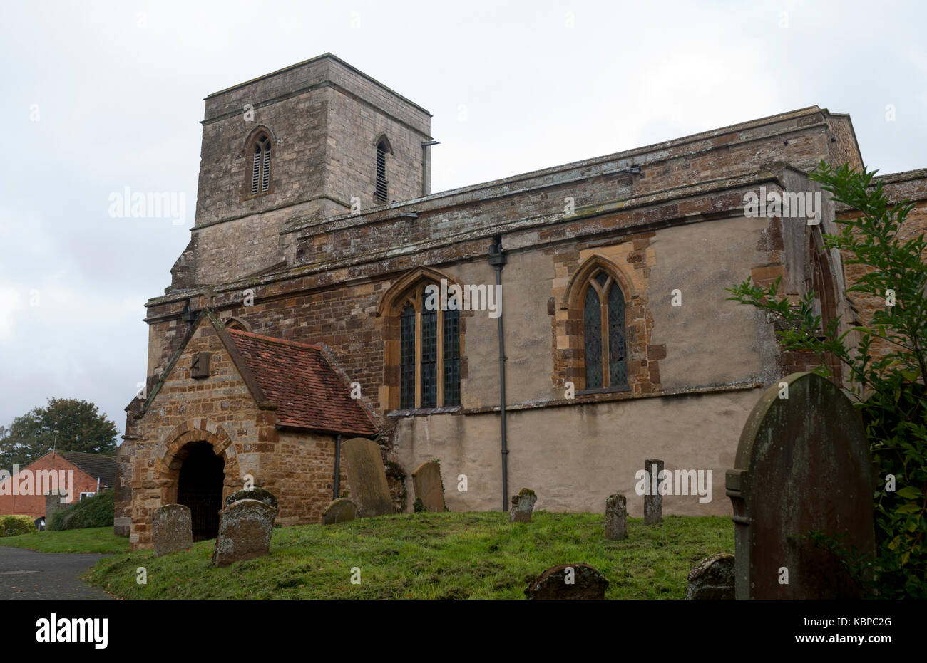 Holy Cross Church, Pattishall, Northamptonshire, England, UK Stock ...