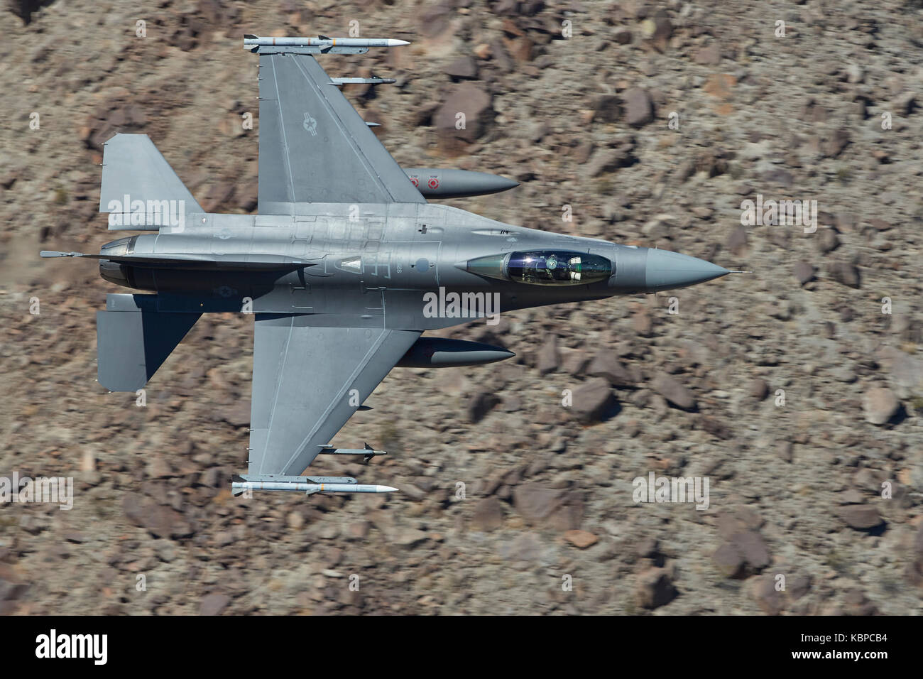 South Dakota Air National Guard, F-16C, Fighting Falcon Flying At Low ...