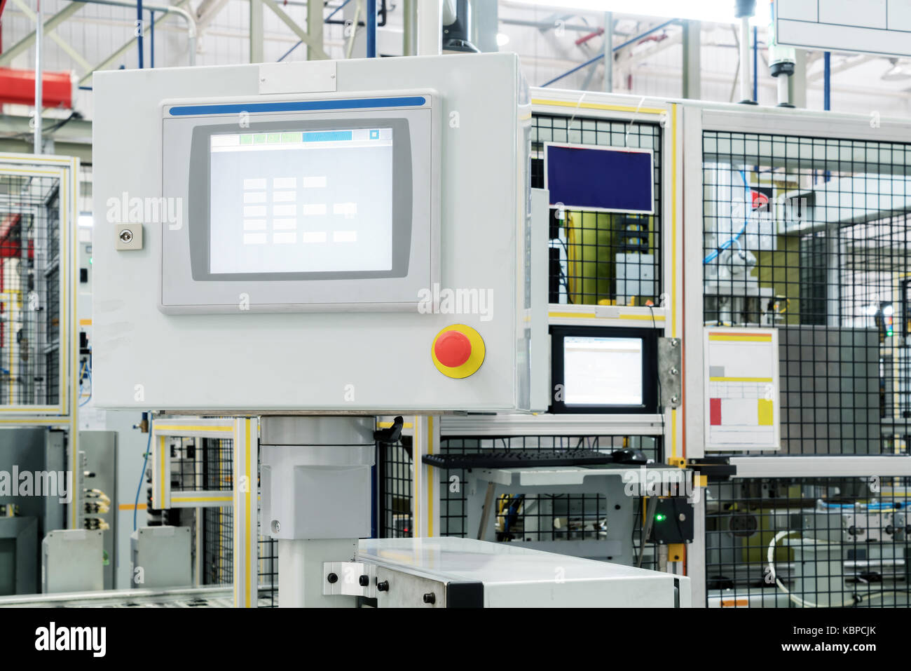 A Robot Controller for Automobile Production Pipeline Stock Photo - Alamy