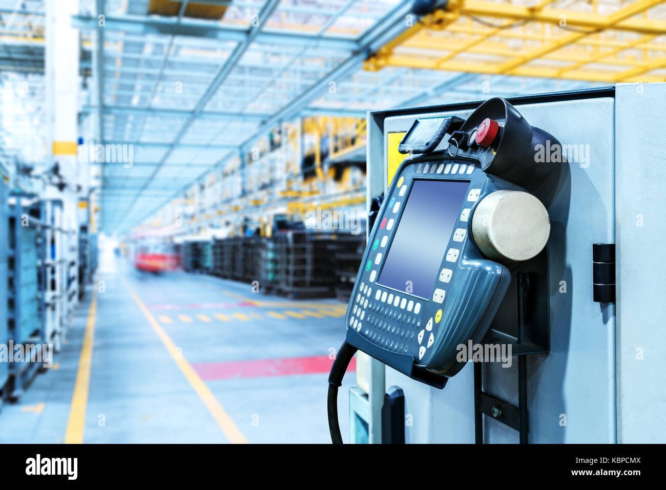 A Robot Controller for Automobile Production Pipeline Stock Photo - Alamy