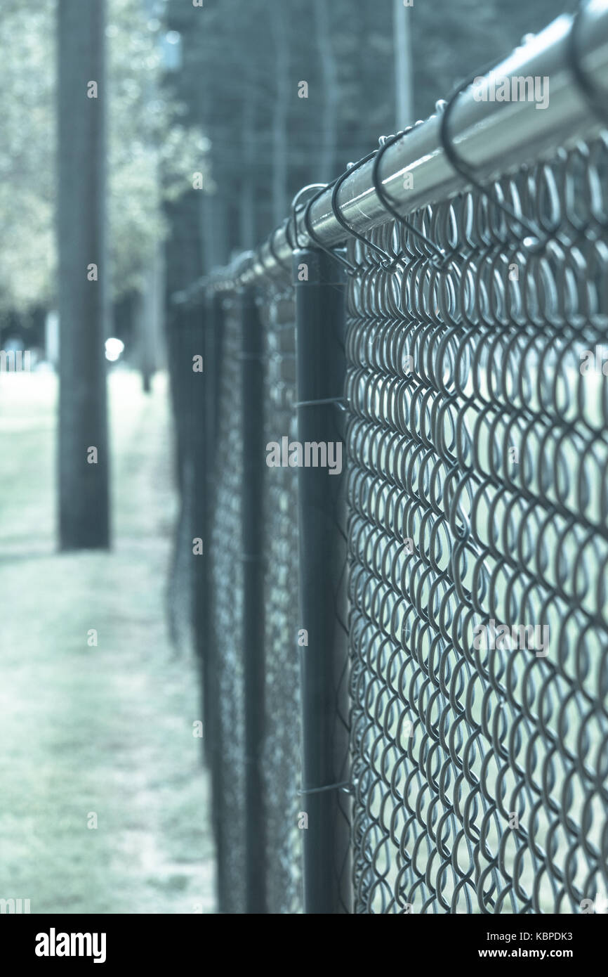 Rustic chain link fence hi-res stock photography and images - Alamy