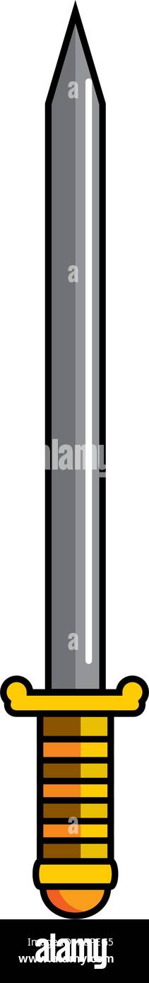 sword game weapon icon vector illustration design Stock Vector Image ...