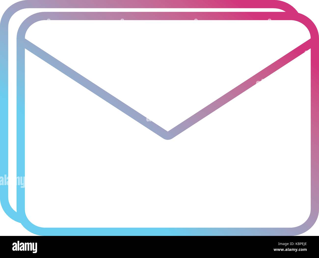 envelope icon over white background vector illustration Stock Vector ...