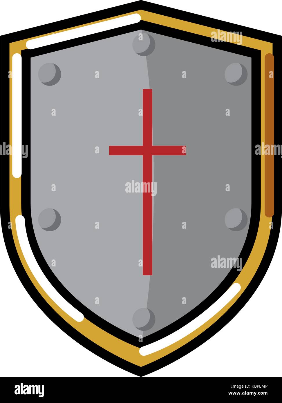 pixelated shield game icon vector illustration design Stock Vector ...
