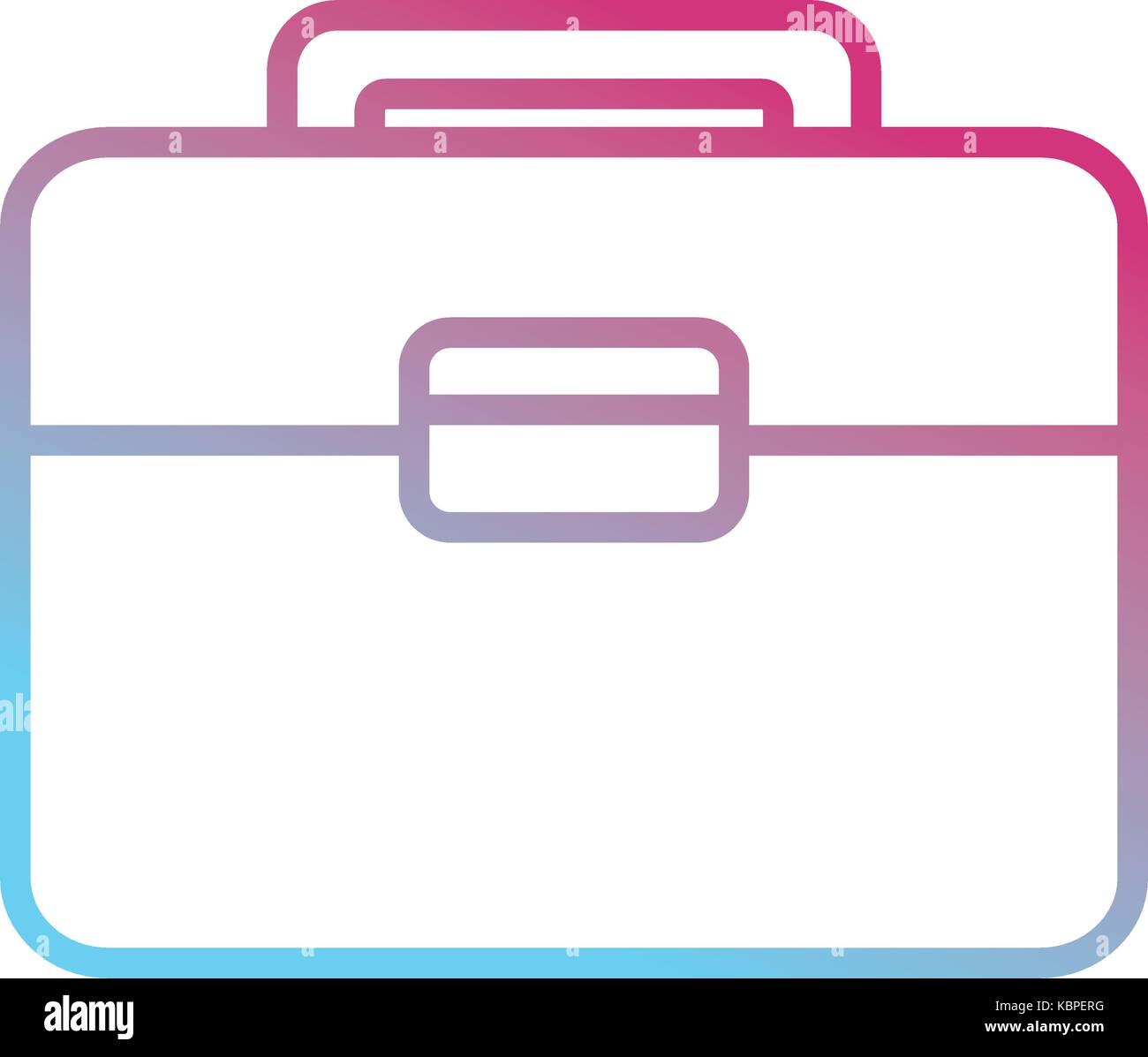 briefcase icon over white background vector illustration Stock Vector ...