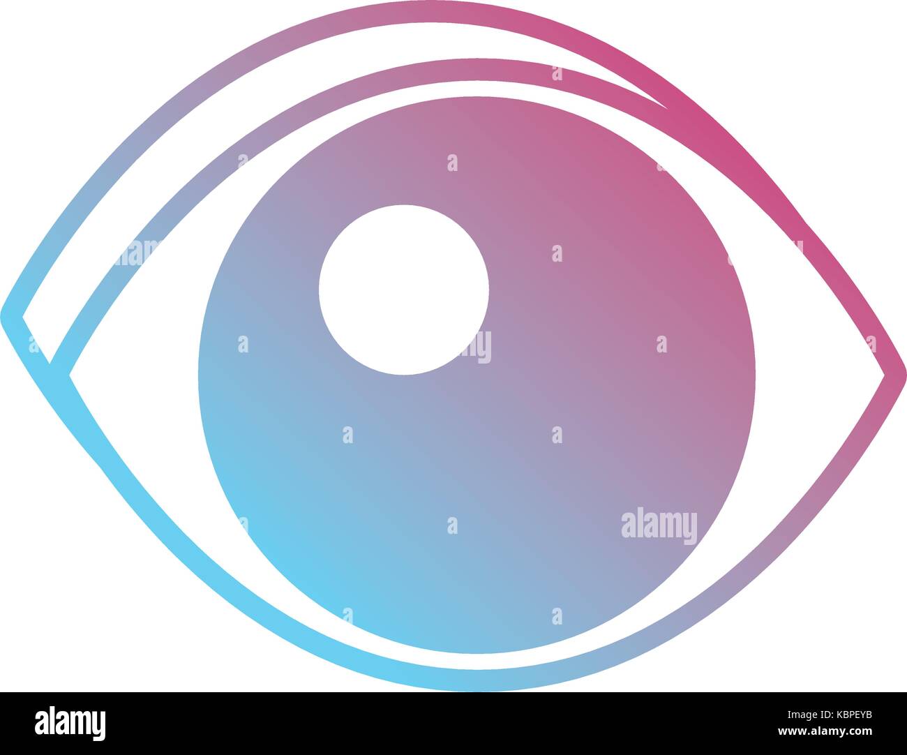 eye icon over white background vector illustration Stock Vector Image ...