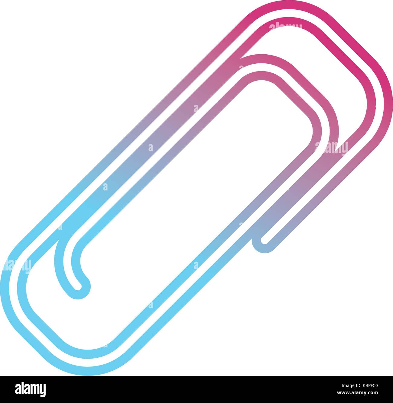 clip icon over white background vector illustration Stock Vector Image ...