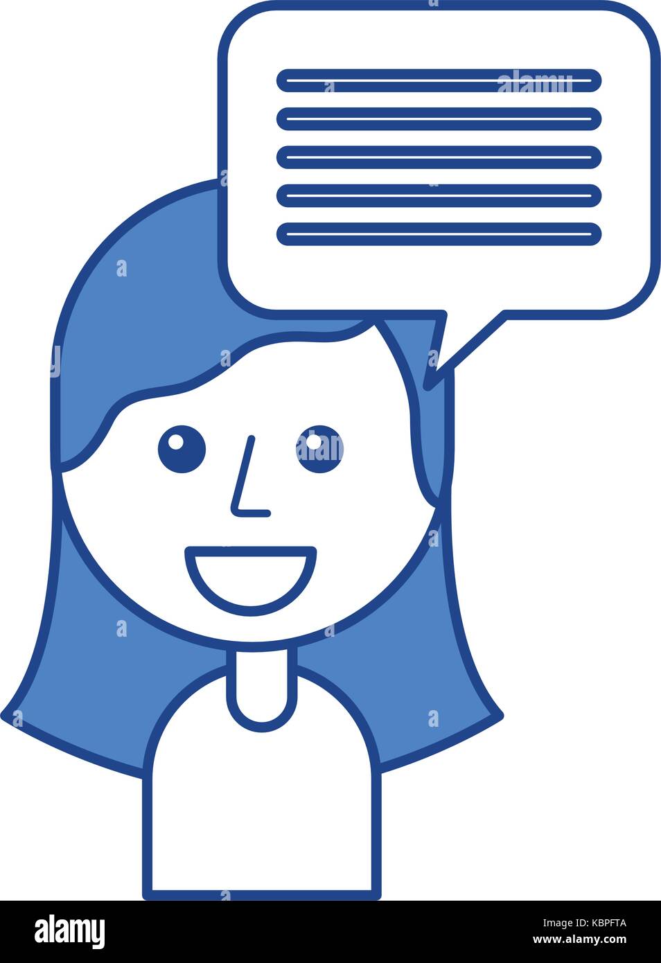 Cartoon girl idea speech Stock Vector Images - Alamy