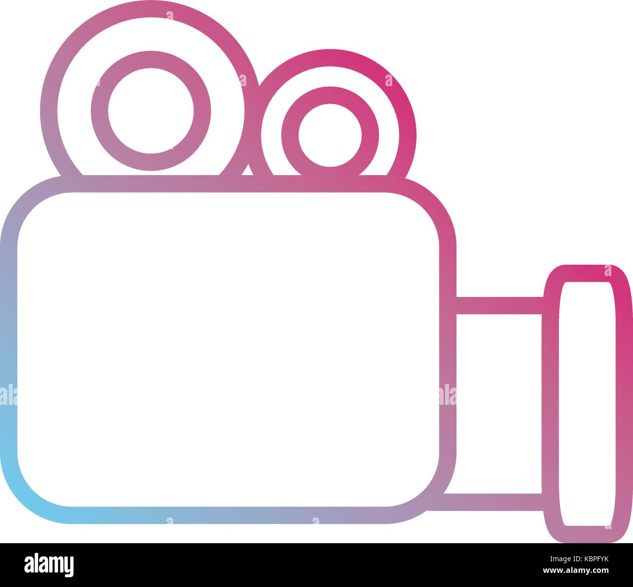 video camera icon over white background vector illustration Stock ...