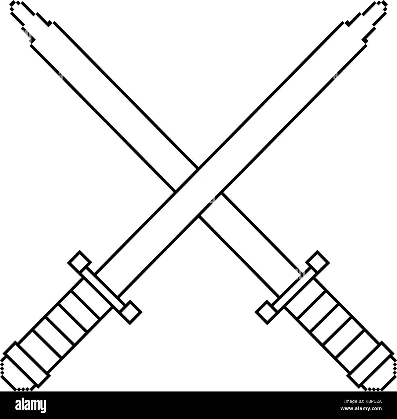 swords game weapons icon vector illustration design Stock Vector Image ...