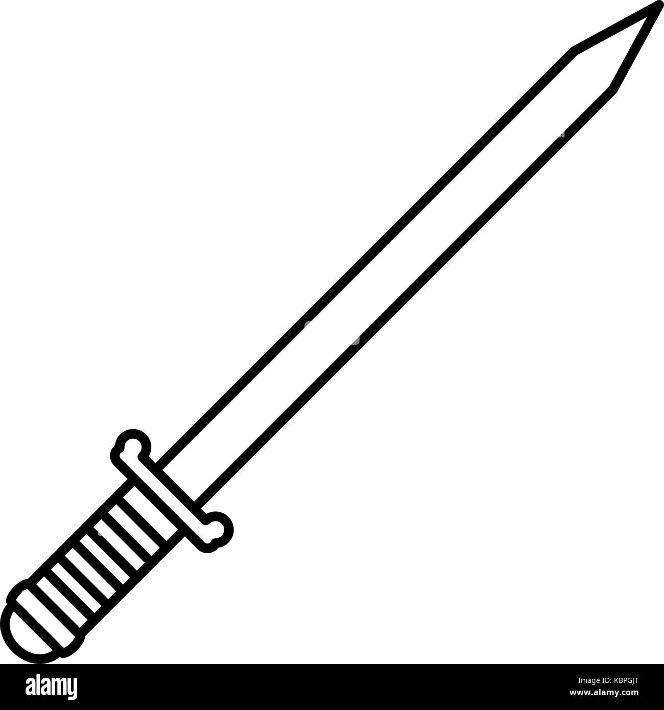 sword game weapon icon vector illustration design Stock Vector Image ...