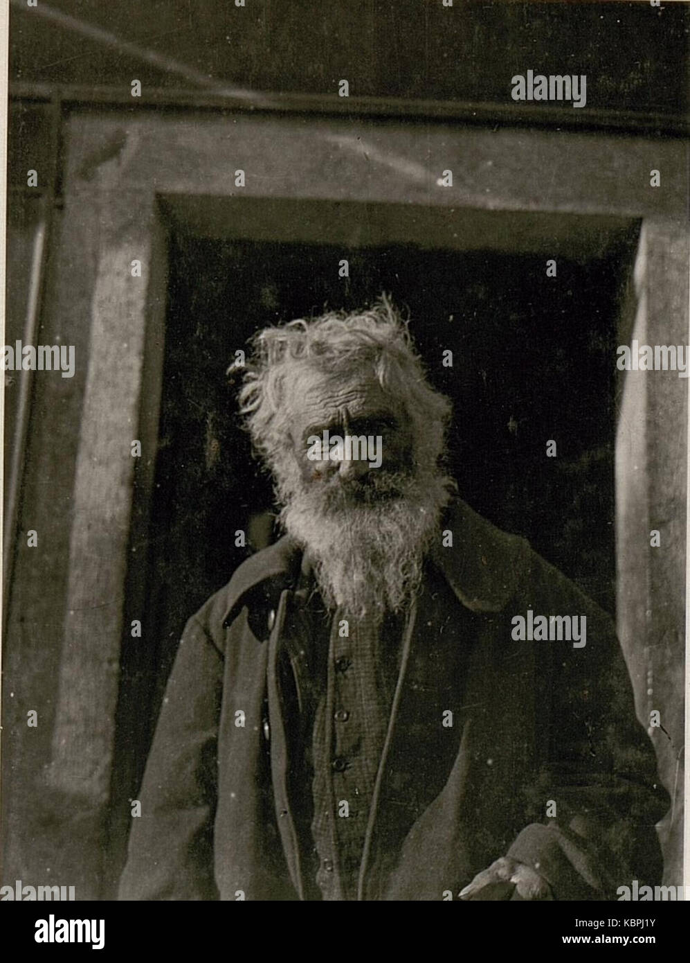 A historical image of an elderly Italian man, capturing the cultural ...