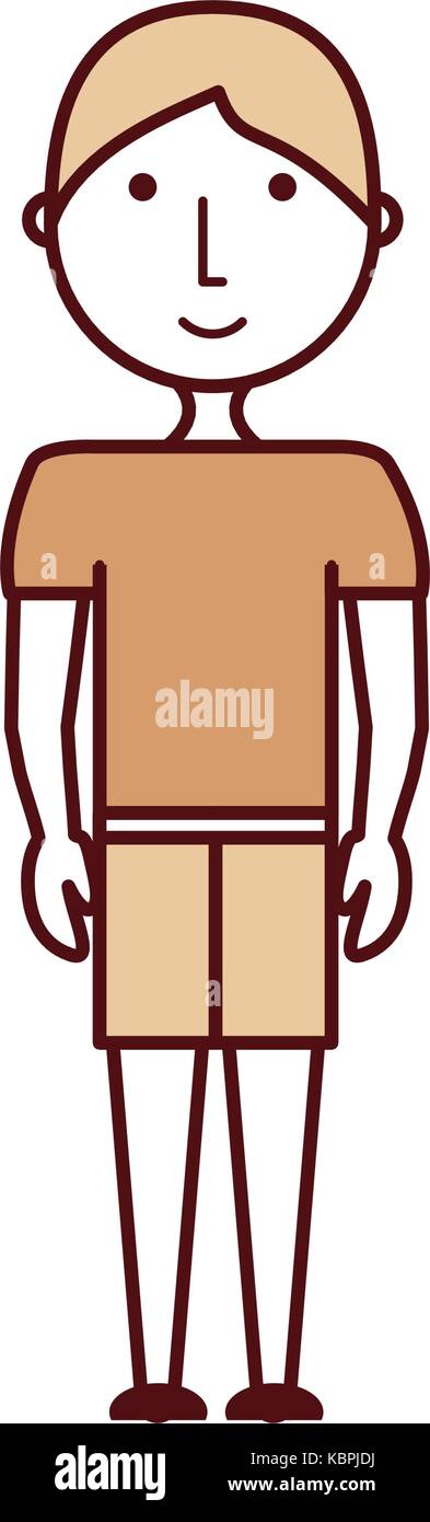 cartoon man icon over white background colorful design vector ...