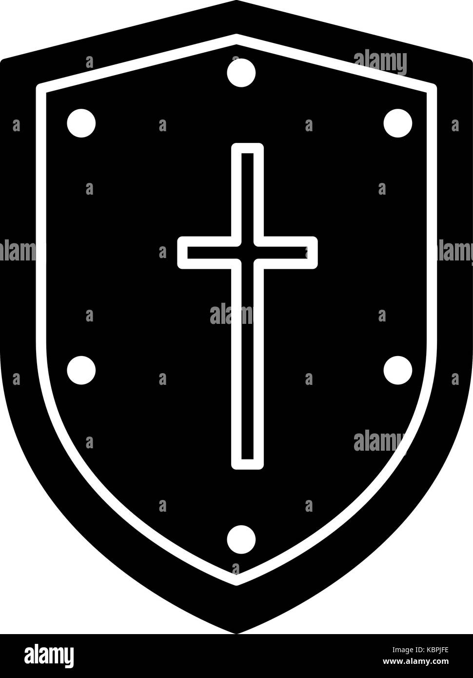 pixelated shield game icon vector illustration design Stock Vector ...