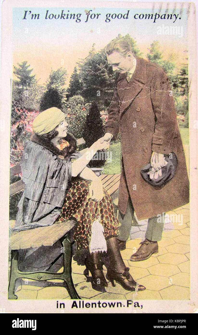 A promotional postcard from 1910 advertising Good Company in Allentown ...