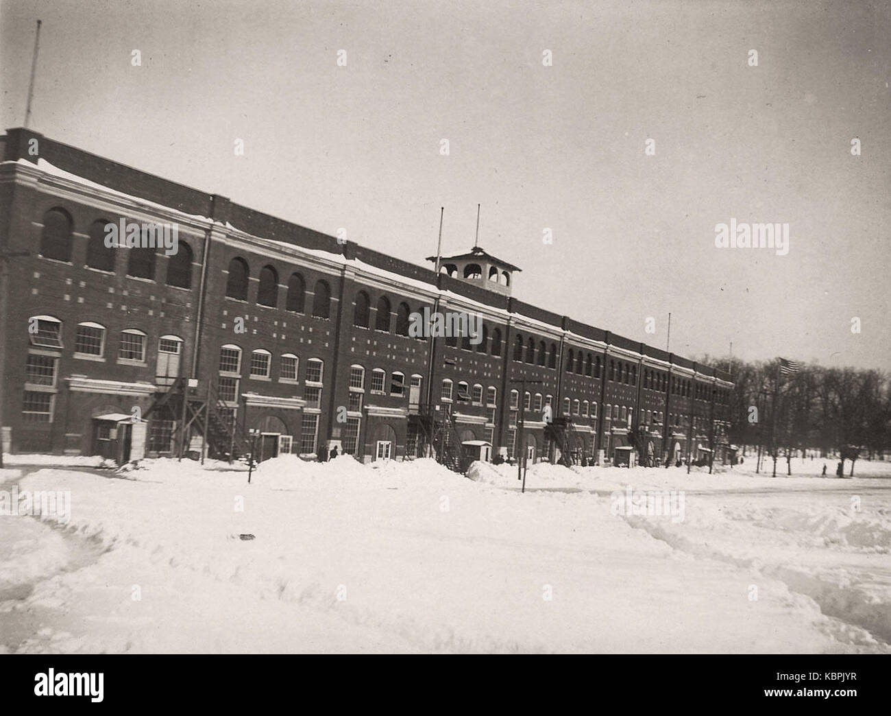 1917 Grandstand After Blizzard Camp Crane Allentown PA Stock Photo - Alamy