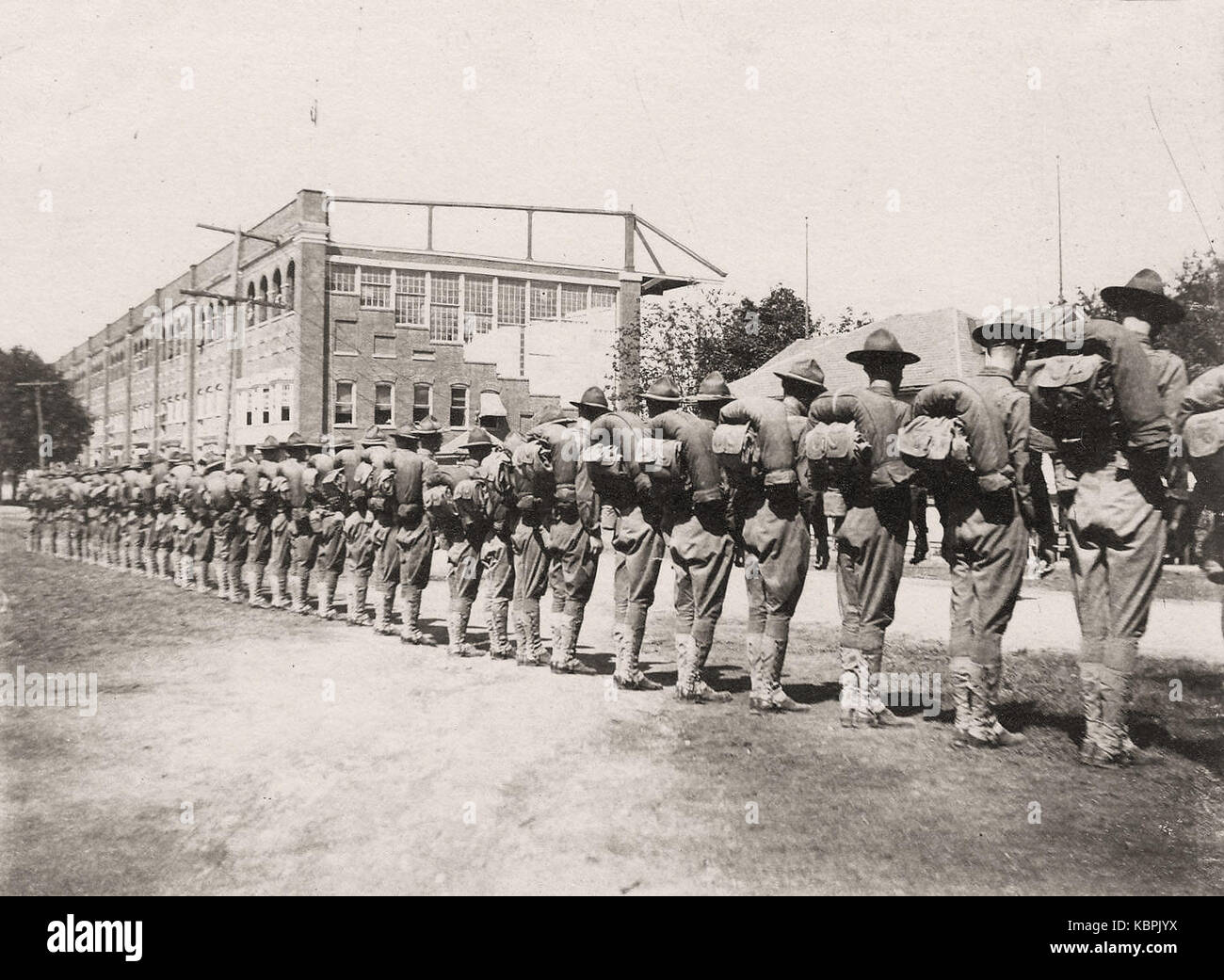 1917 USAAC Section 527 Cadets In Formation Camp Crane Allentown PA ...