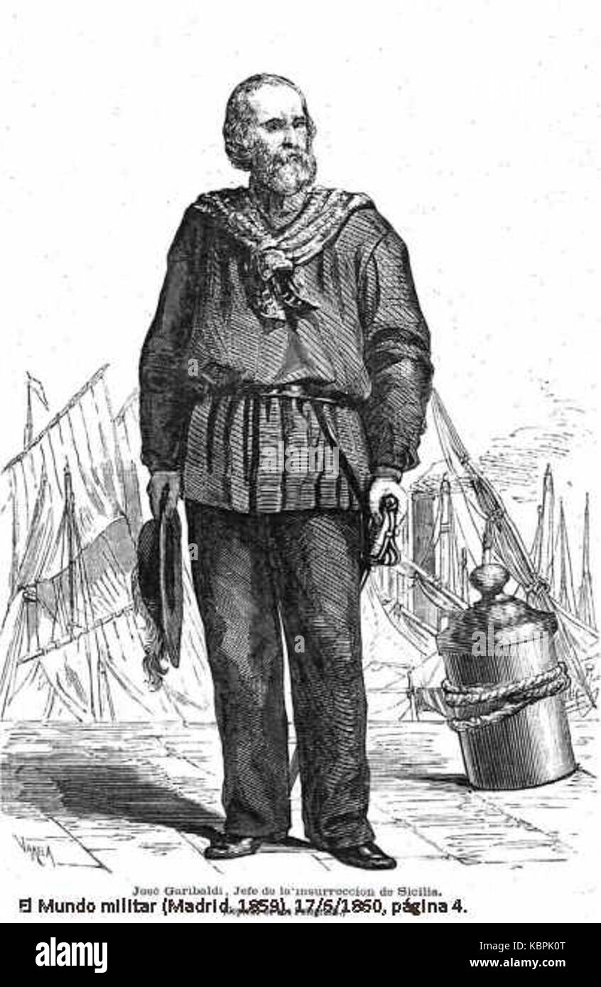 1860 Giuseppe Garibaldi Marsala Stock Photo - Alamy