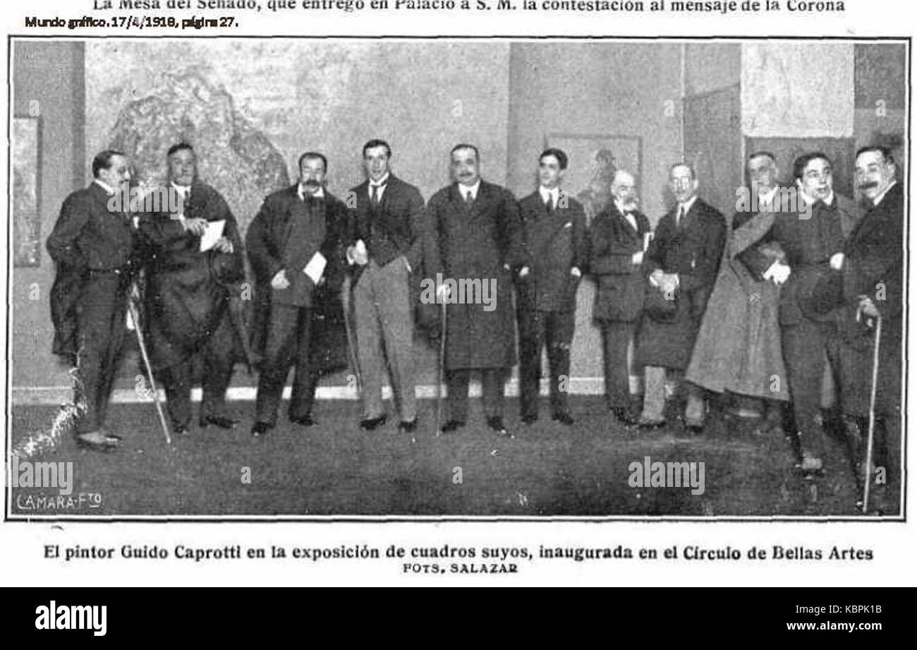 1918 Guido Caprotti exposicion Stock Photo - Alamy
