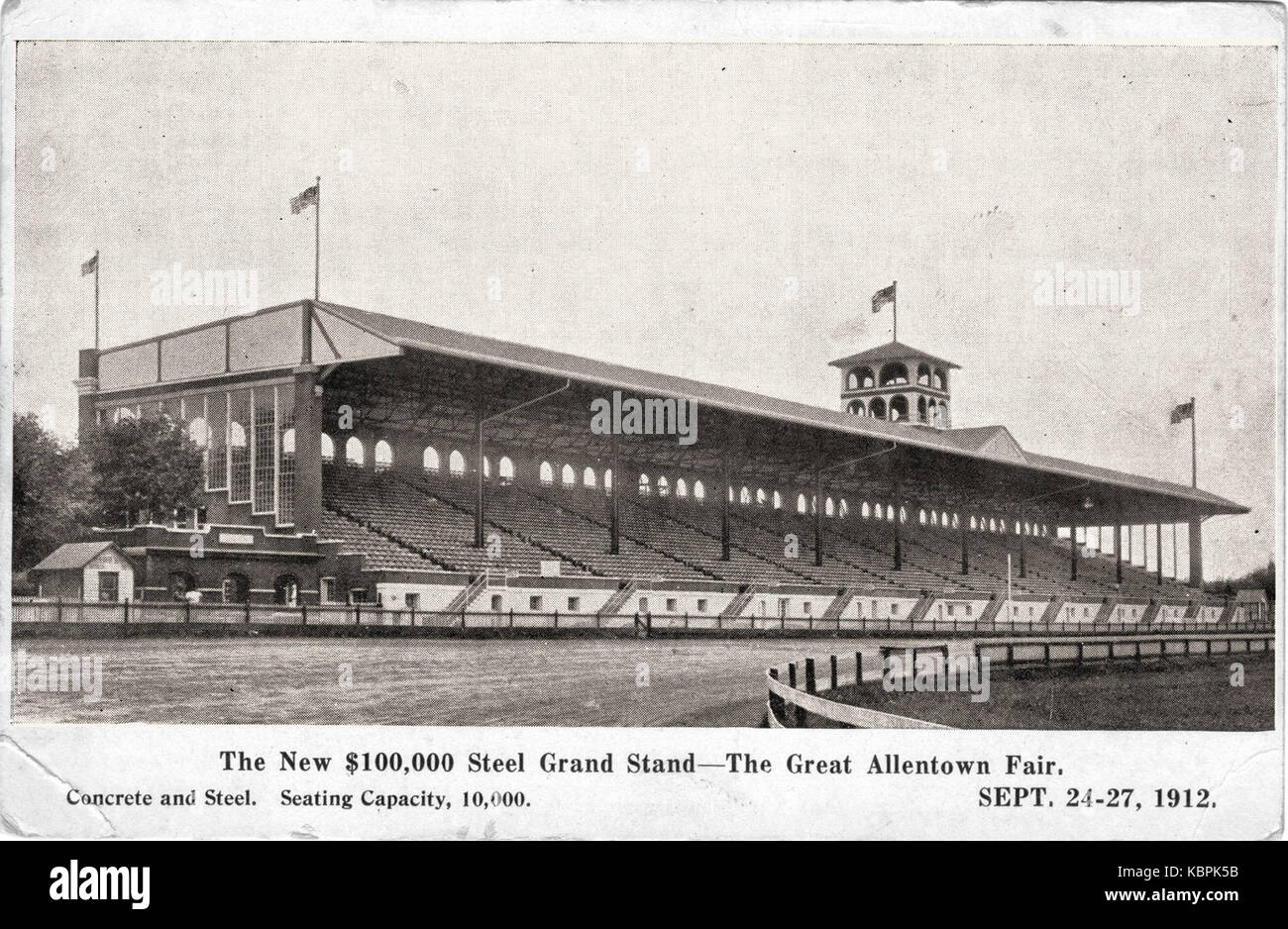 1912 New Grandstand Allentown Fair Allentown PA Stock Photo - Alamy