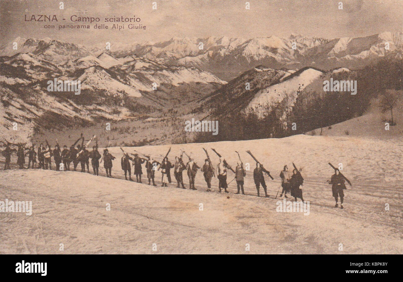 Postcard of Lazna 1926 Stock Photo - Alamy