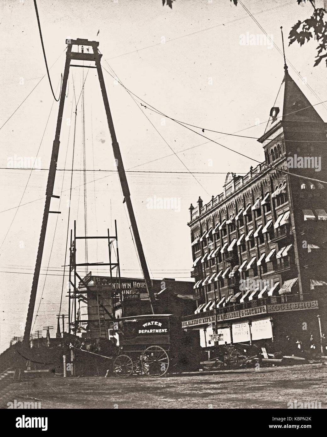 1899 Soldiers & Sailors Monument Construction Allentown PA Stock Photo ...