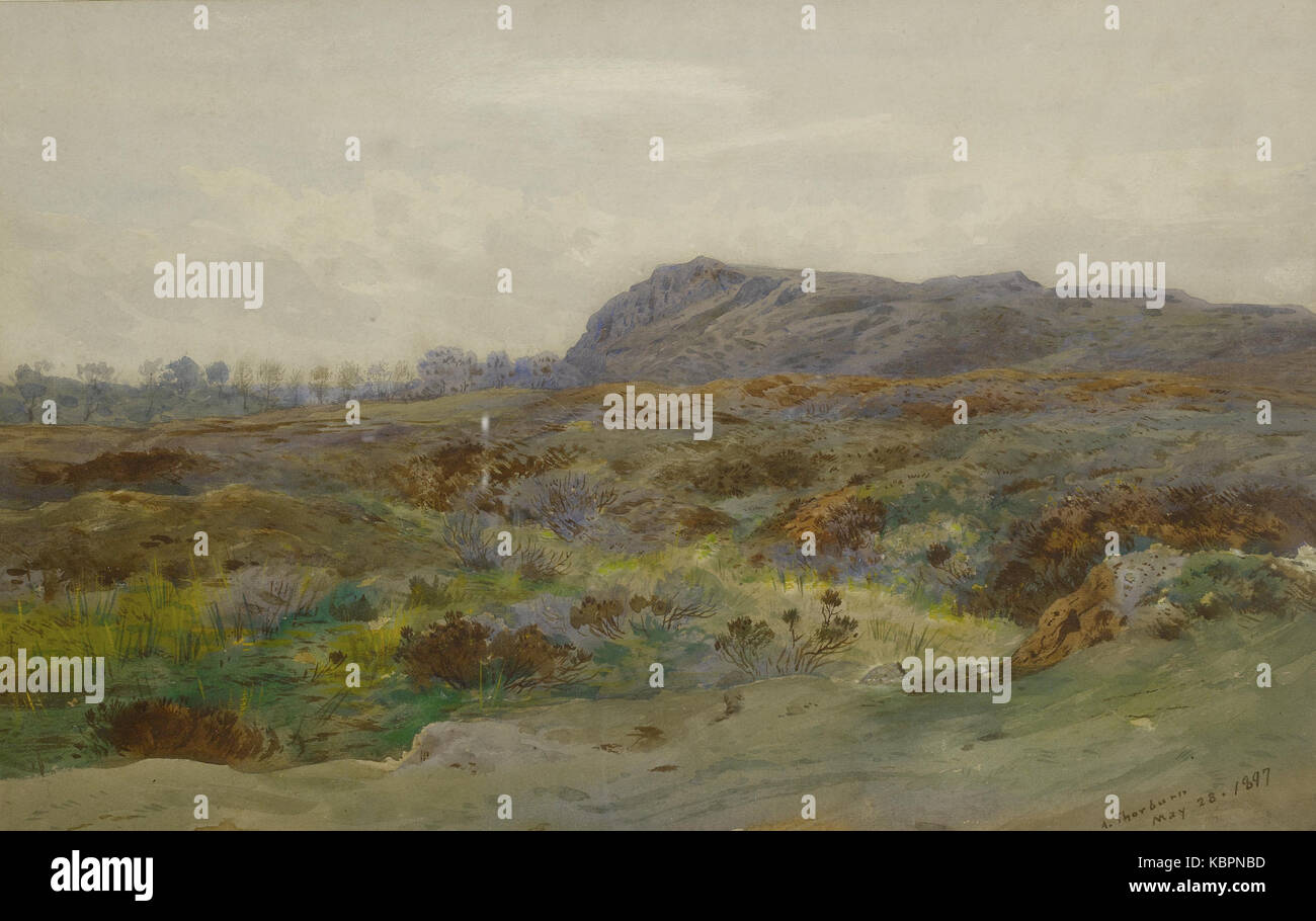 Moorland landscape painting hi-res stock photography and images - Alamy