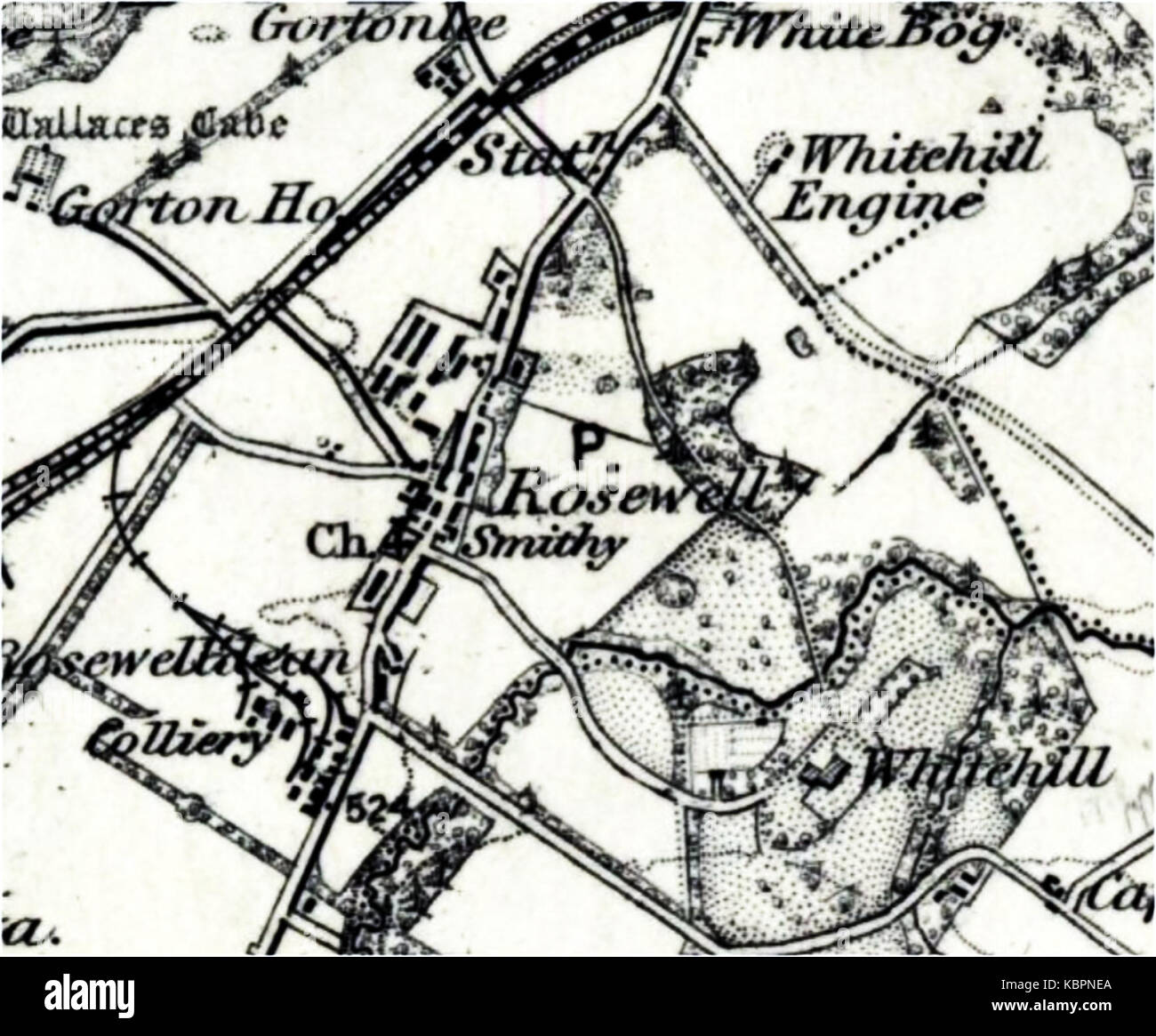 Midlothian map hi-res stock photography and images - Alamy