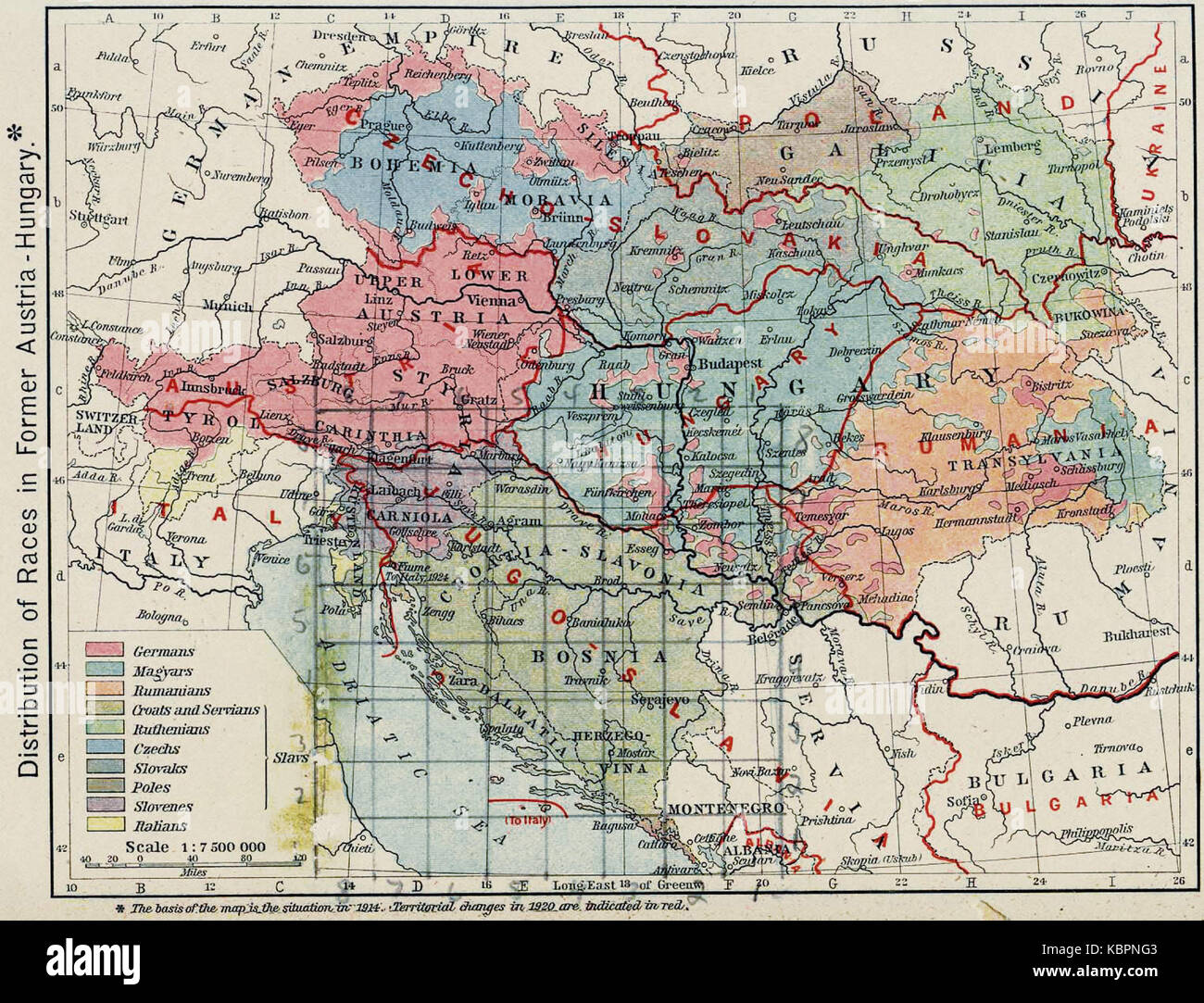 Map of austria 1926 hi-res stock photography and images - Alamy