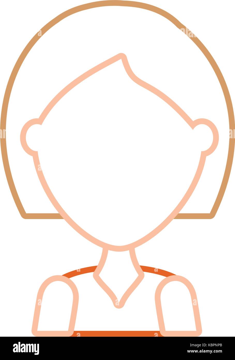 avatar woman icon over white background vector illustration Stock ...