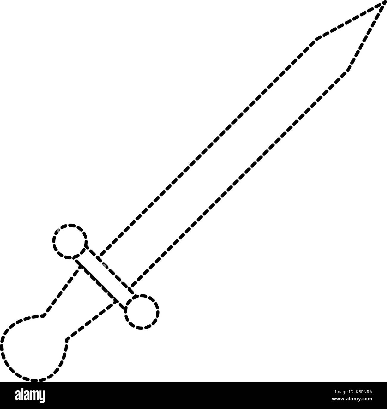 sword game weapon icon vector illustration design Stock Vector Image ...