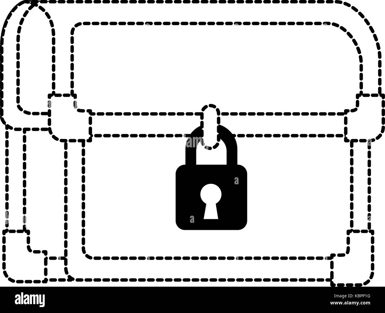 pixelated treasure chest icon vector illustration design Stock Vector ...